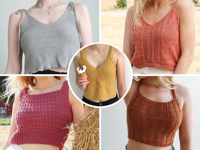 Chic Free Knitting Patterns for Tops!